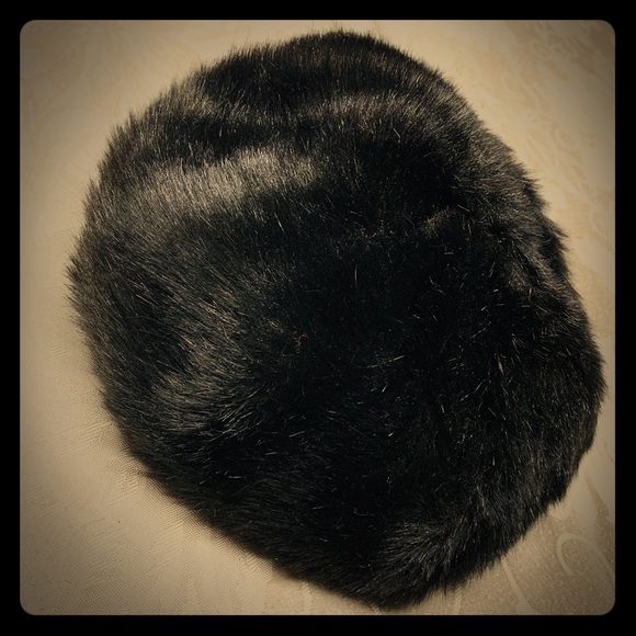 Accessories | Vintage Black Mink Scrap Paperboy Style Hat 195s | Poshmark
